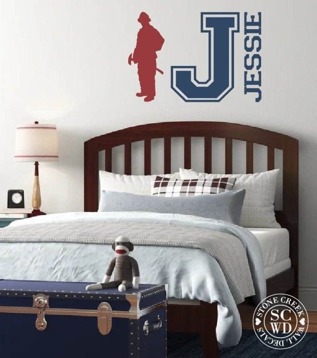 Fireman Wall Decals | Firefighter Decals | Decals for Bedroom Walls ...