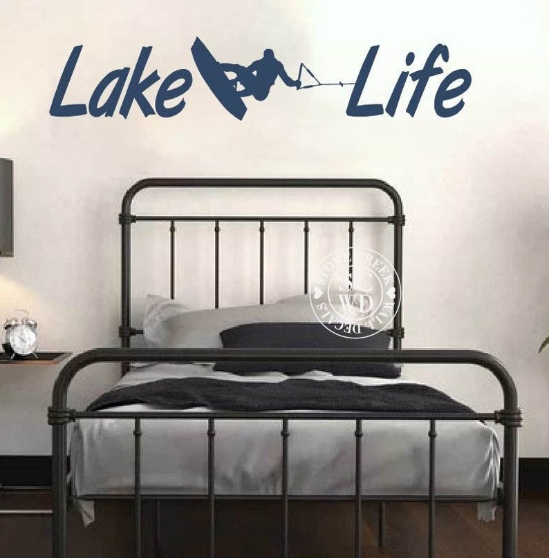 Lake Life Decal Decals Lake Life Stickers Wakeboarding - Etsy