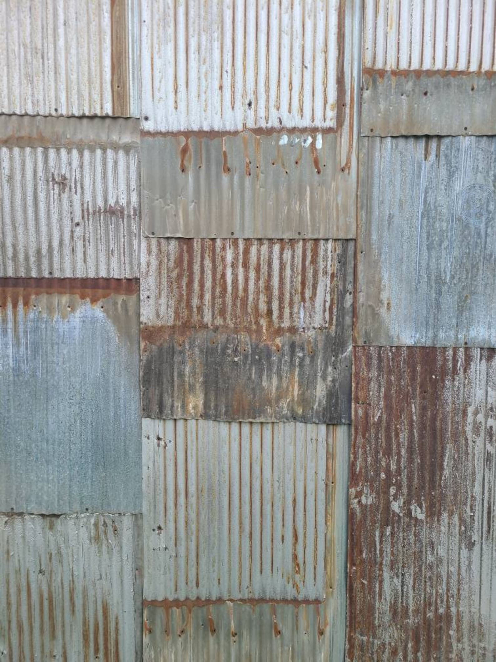 Reclaimed Custom Corrugated Barn Tin Roofing - Rustic Weathered Patina ...