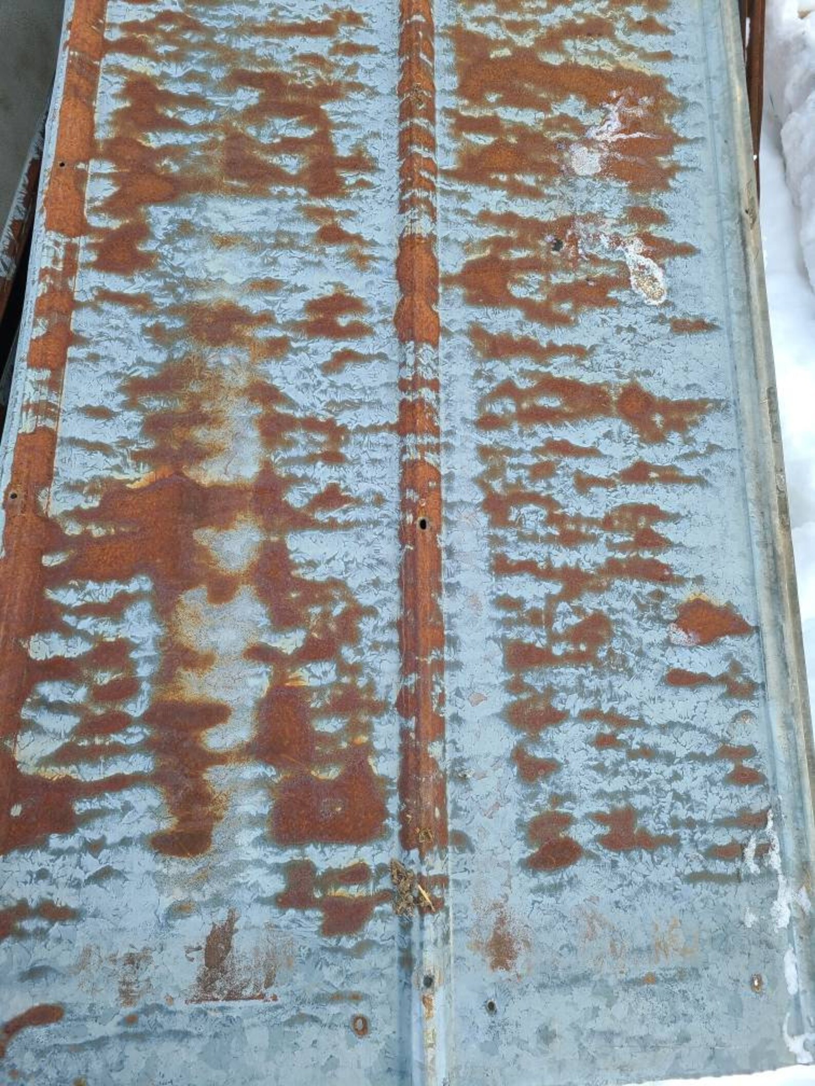Silver with Rusty Metal Barn Tin Roofing Beautiful Reclaimed | Etsy