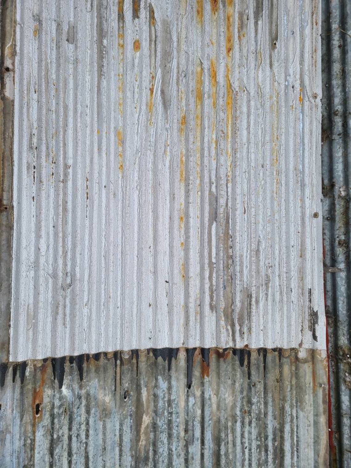 Metal Roofing Barn Tin Silver With Rust Beautiful Reclaimed | Etsy