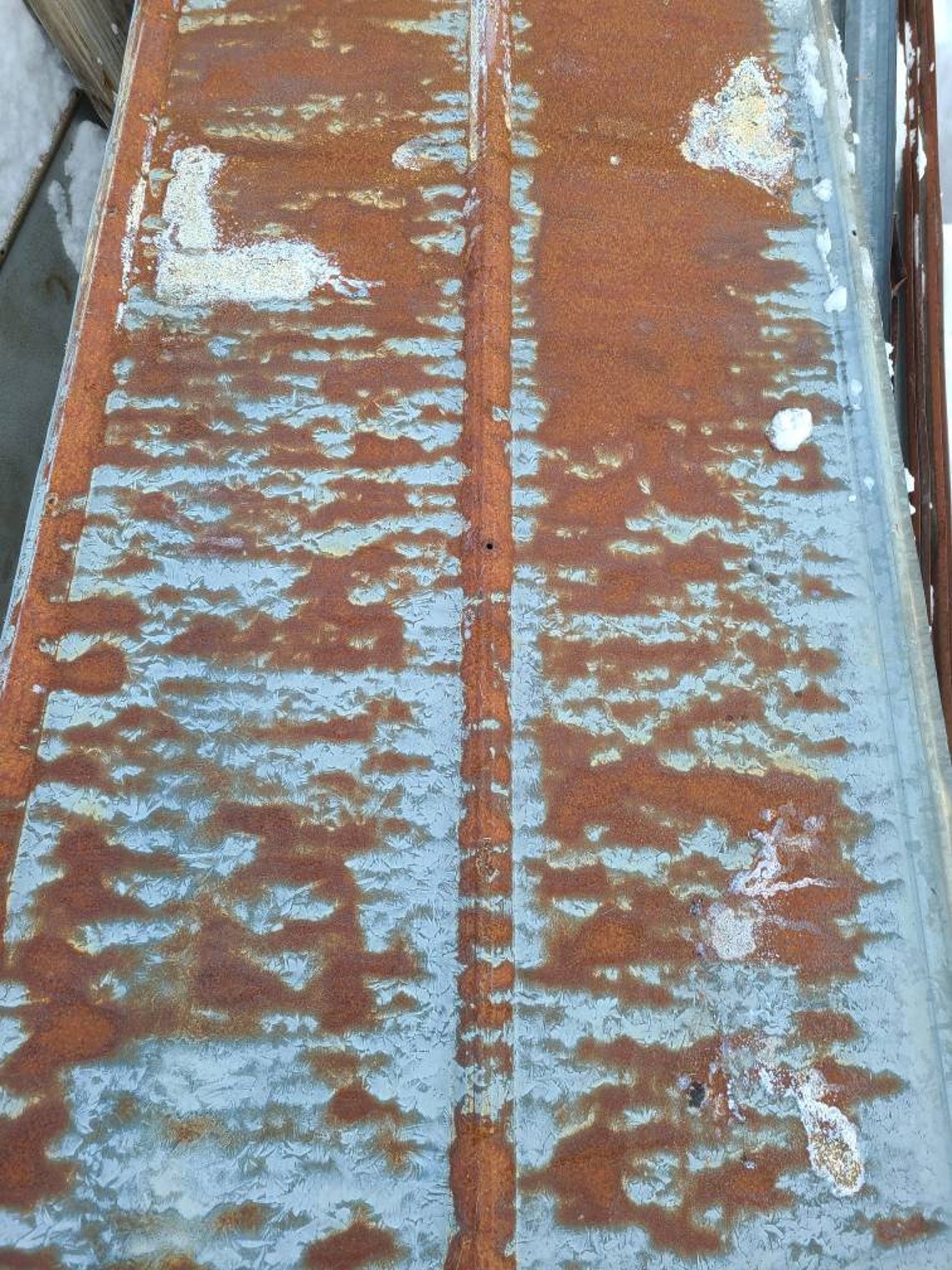 Silver with Rusty Metal Barn Tin Roofing Beautiful Reclaimed | Etsy