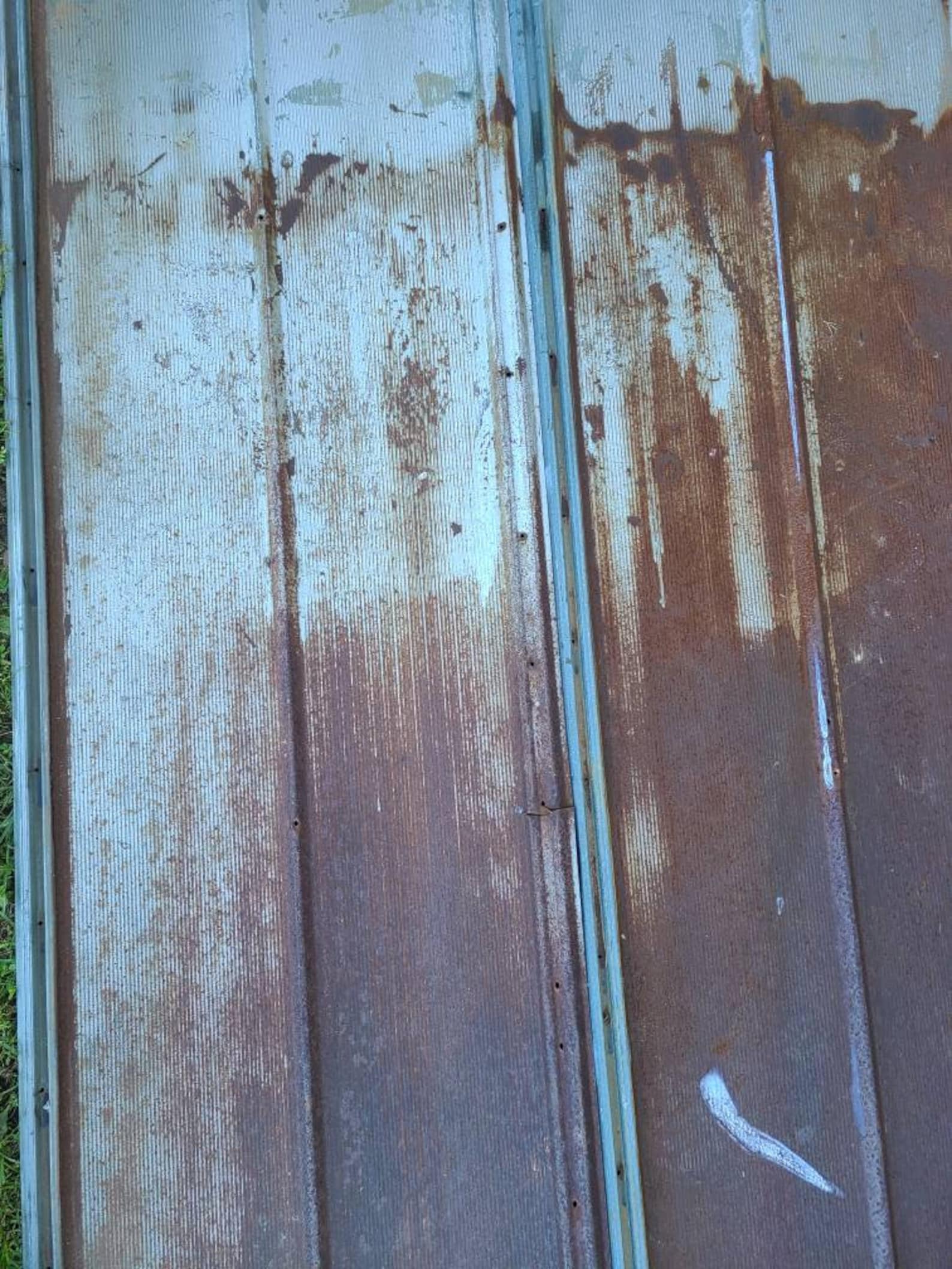 Rusty With Silver Metal Barn Tin Roofing Beautiful Reclaimed - Etsy