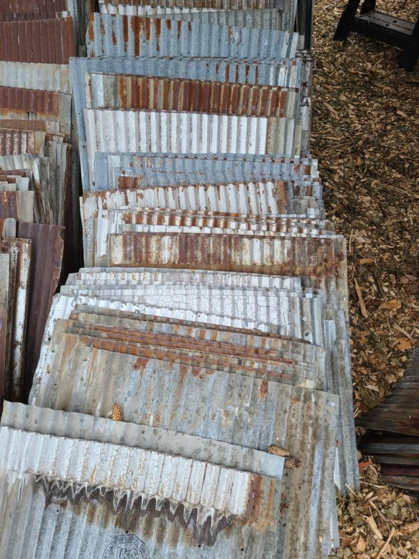 Reclaimed Custom Corrugated Barn Tin Roofing - Rustic Weathered Patina ...