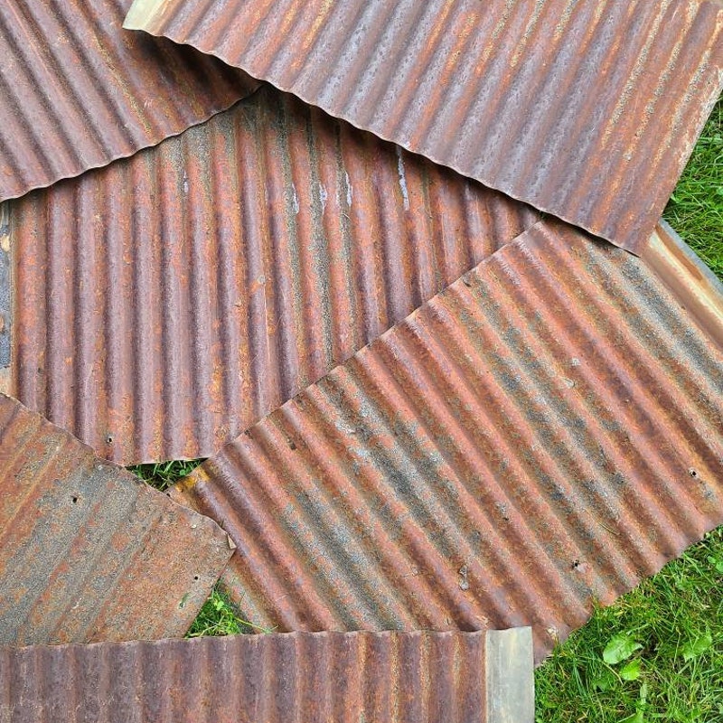 Vintage Rusty Roof - Etsy