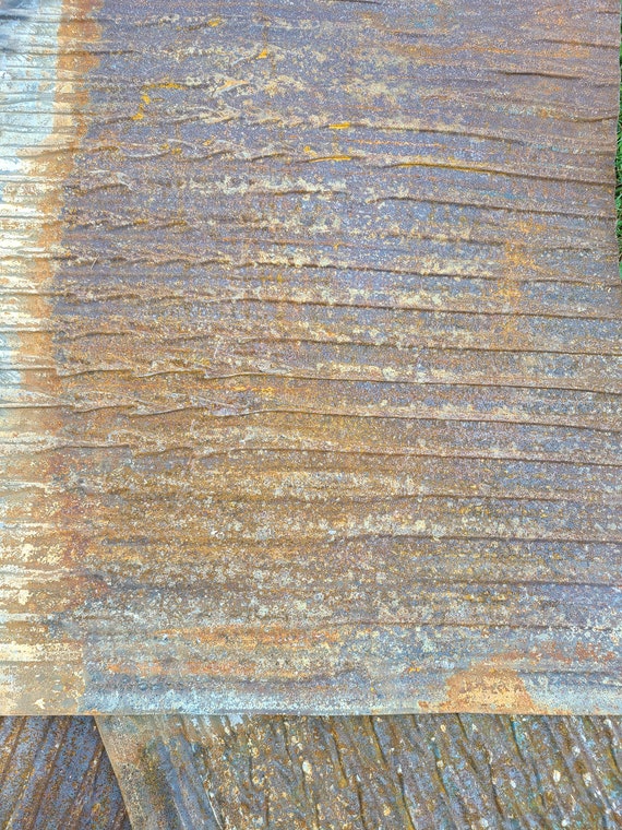 Reclaimed Metal Roofing Flattened Barn Tin Silver and Rusty - Etsy