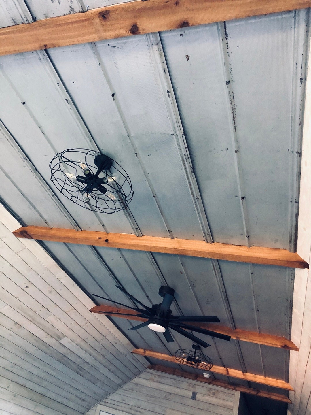 Metal Barn Tin Silver Roofing Beautiful Reclaimed Rustic Weathered ...