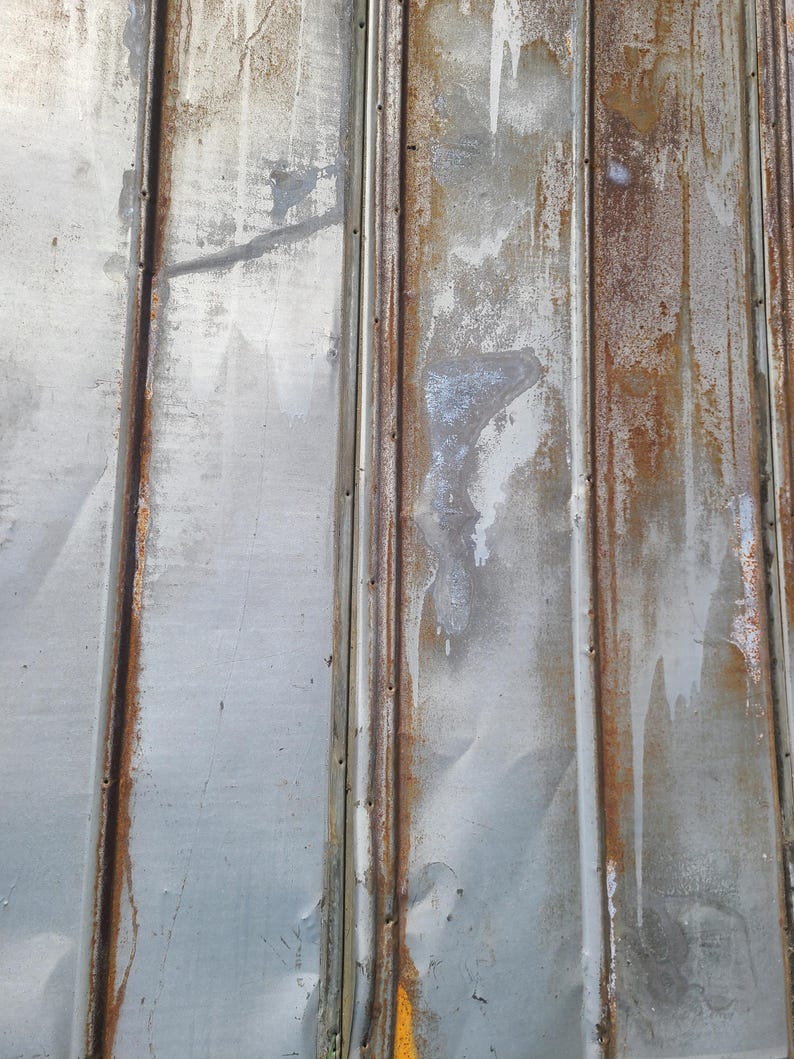Reclaimed Metal Roofing Barn Tin Silver and Rusty Beautiful Rustic ...