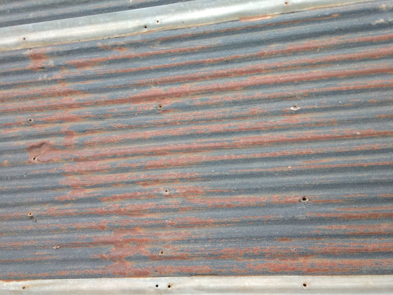 Rusty With Black Reclaimed Corrugated Metal 300 Sq Feet Available ...