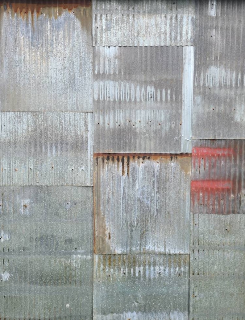 Silver Mix and Match Reclaimed Corrugated Metal Roofing Barn | Etsy