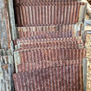 Rusty With Silver Pieces Metal Roofing Barn Corrugated Tin Beautiful ...