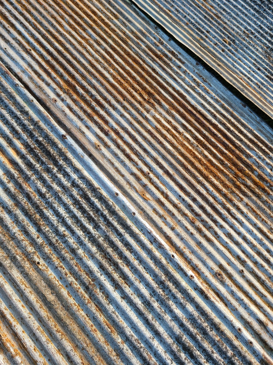 Metal Roofing Barn Silver Tin With Some Rust Areas Beautiful Reclaimed ...
