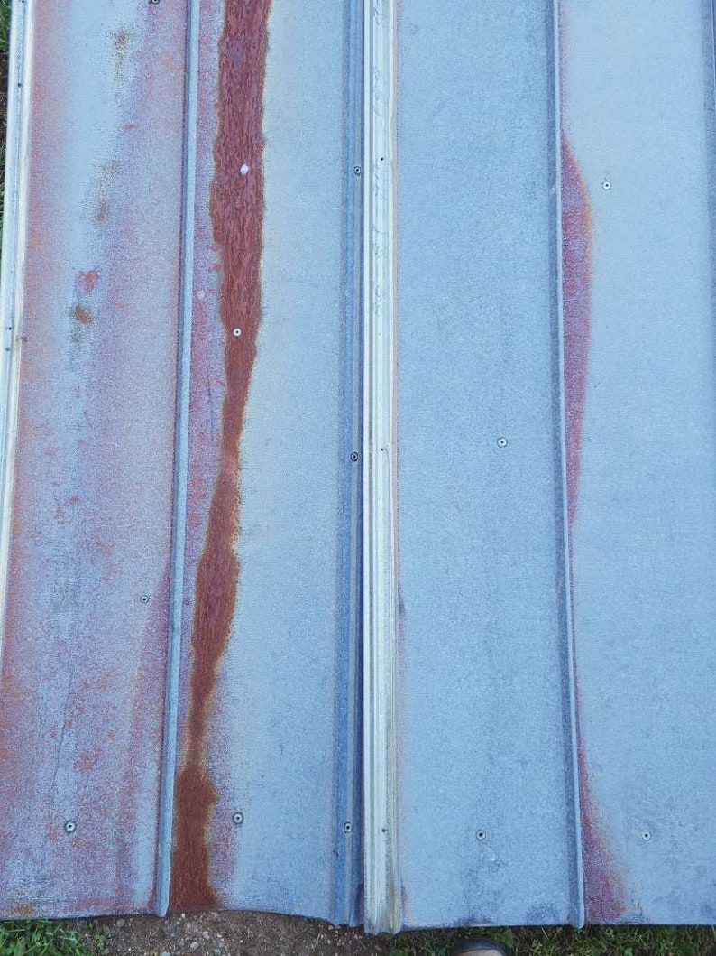 Reclaimed Barn Tin Siding – Silver & Rust Patina, Authentic Roofing ...