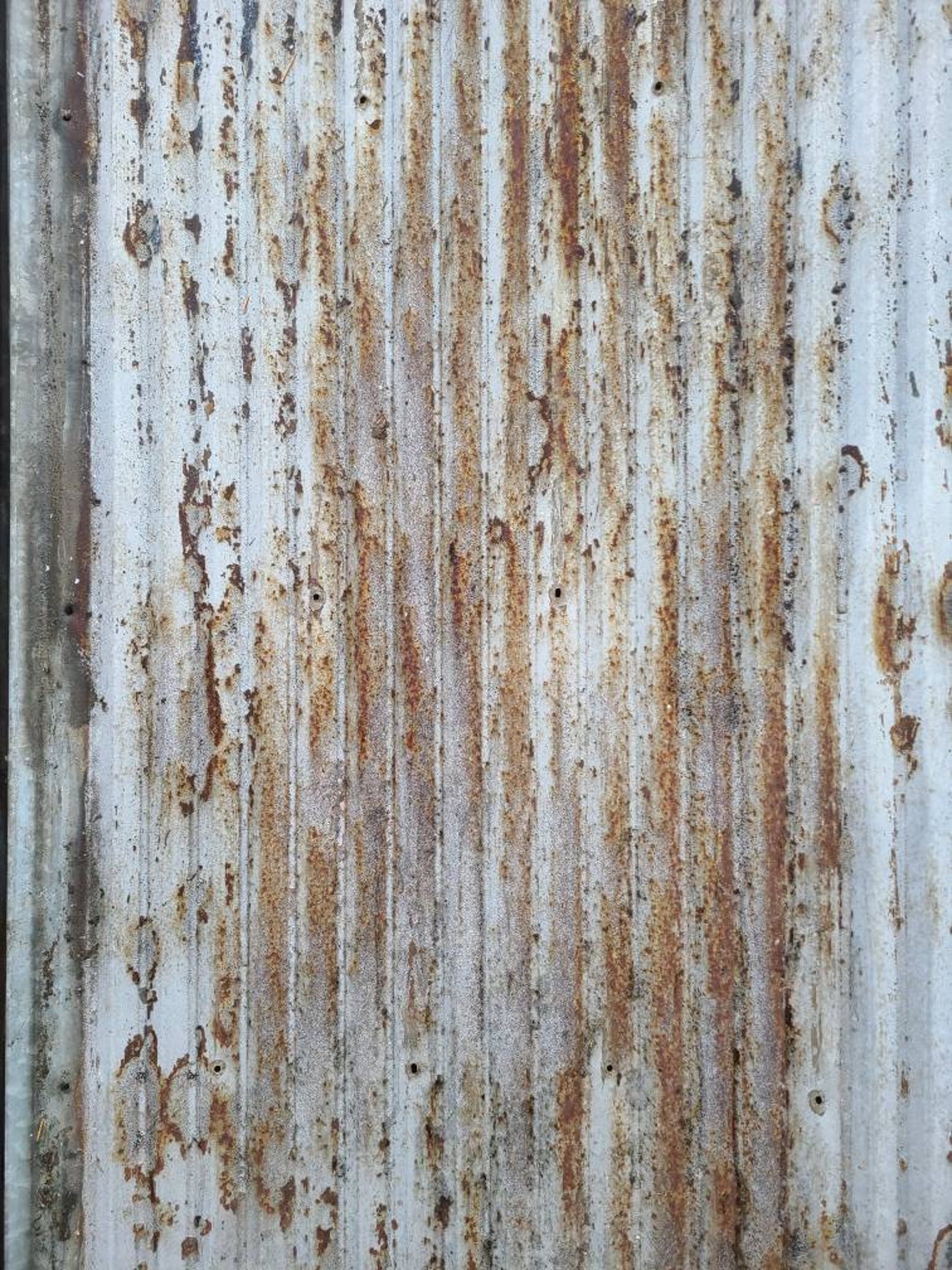 Metal Roofing Barn Tin Silver With Rust Beautiful Reclaimed | Etsy