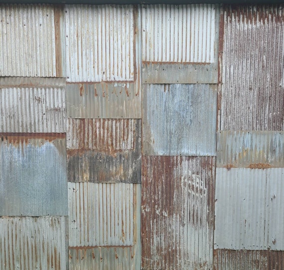 Reclaimed Corrugated Metal Old Battered Rusty Corrugated Iron Roofing