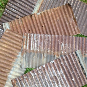 Rusty With Silver Pieces Metal Roofing Barn Corrugated Tin Beautiful ...
