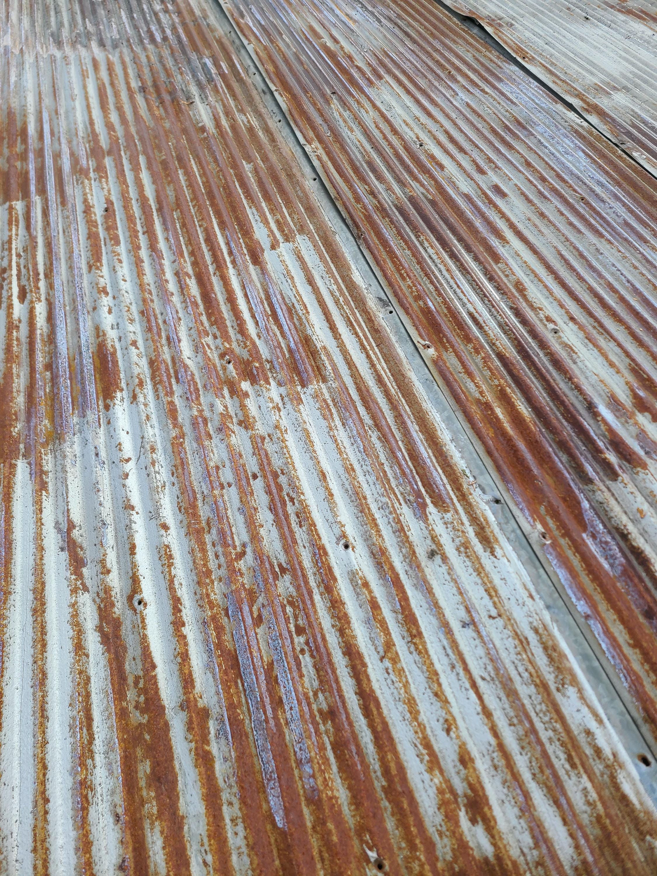 Custom Reclaimed Barn Tin Roofing: Rustic Silver Metal, Weathered ...