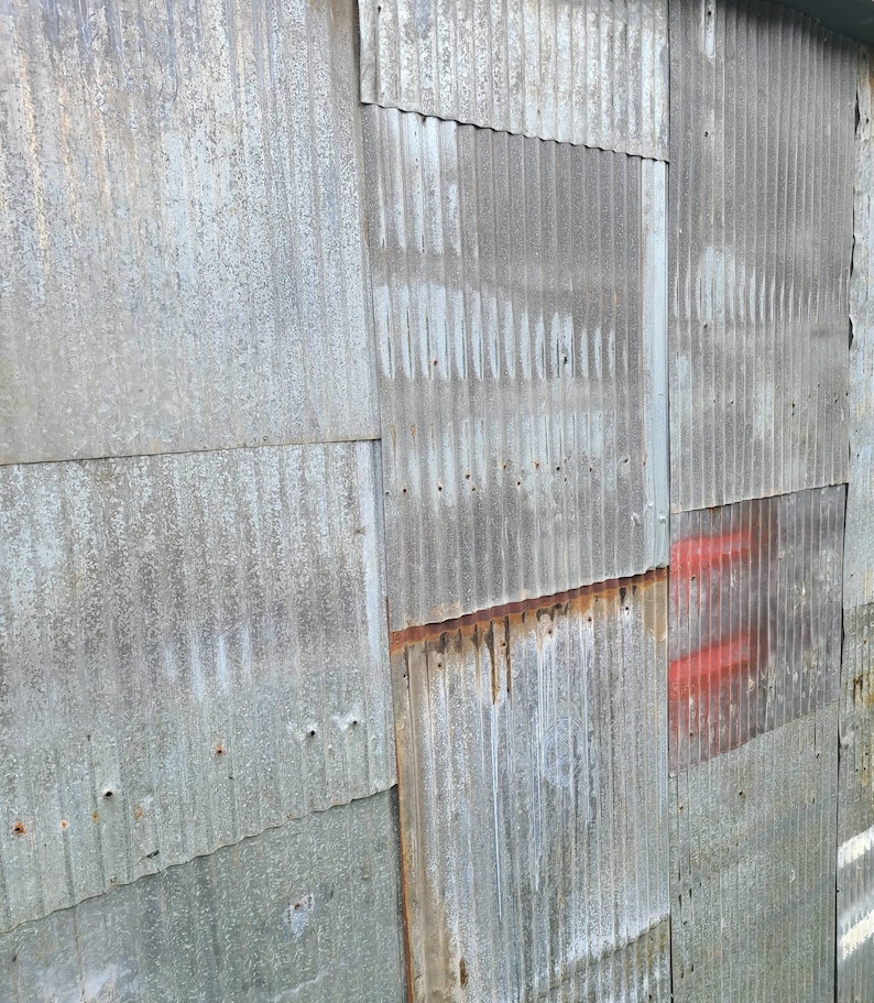 Silver Mix and Match Reclaimed Corrugated Metal Roofing Barn | Etsy