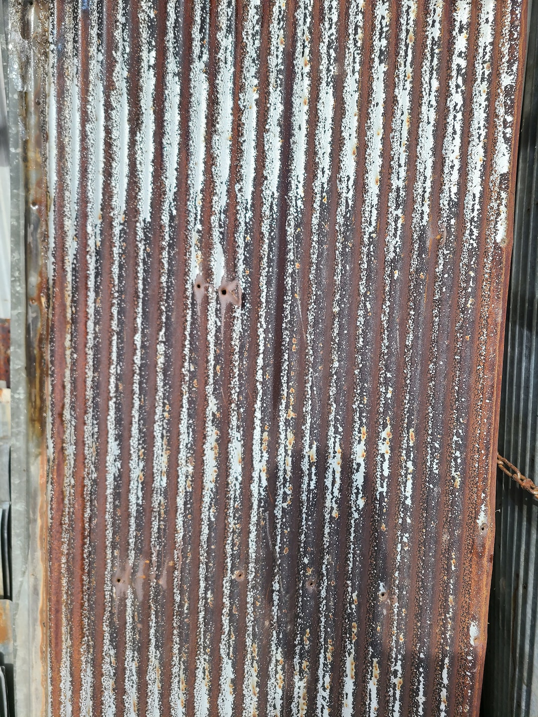 Rusty With Silver Reclaimed Corrugated Metal Roofing Barn Tin Beautiful ...