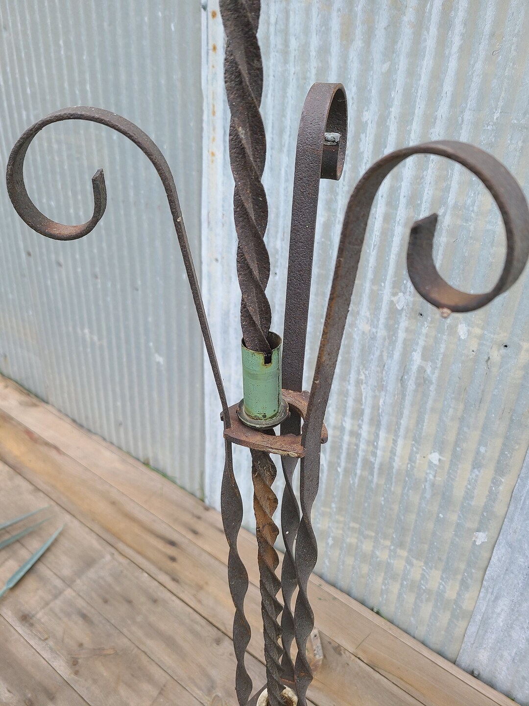 Antique Reclaimed Lightning Rods and Holders With Spike Bayonet Finials ...