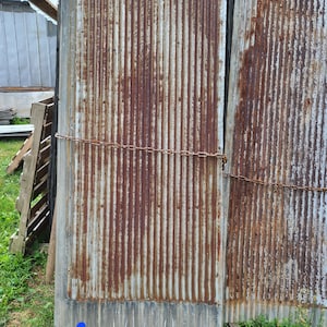 Metal Roofing Wide Barn Tin Silver With Light Rust Beautiful Reclaimed ...