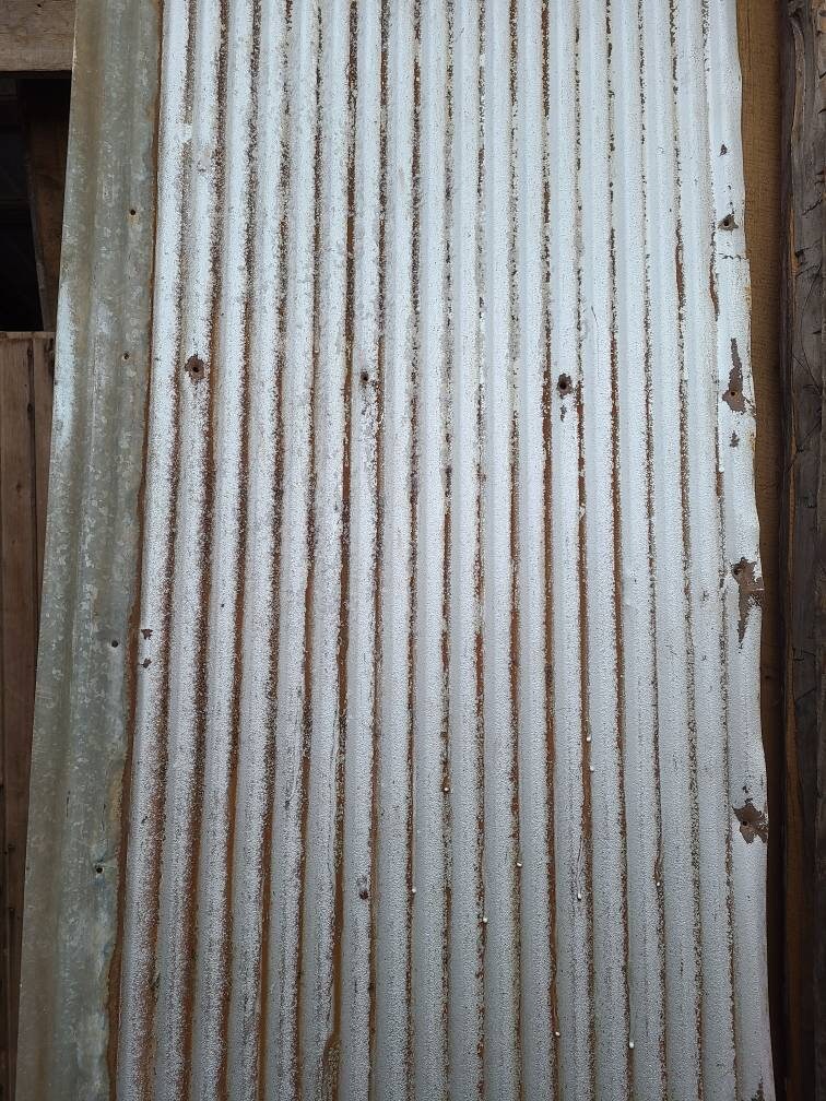 Metal Roofing Barn Corrugated Weathered Silver Painted 20k | Etsy