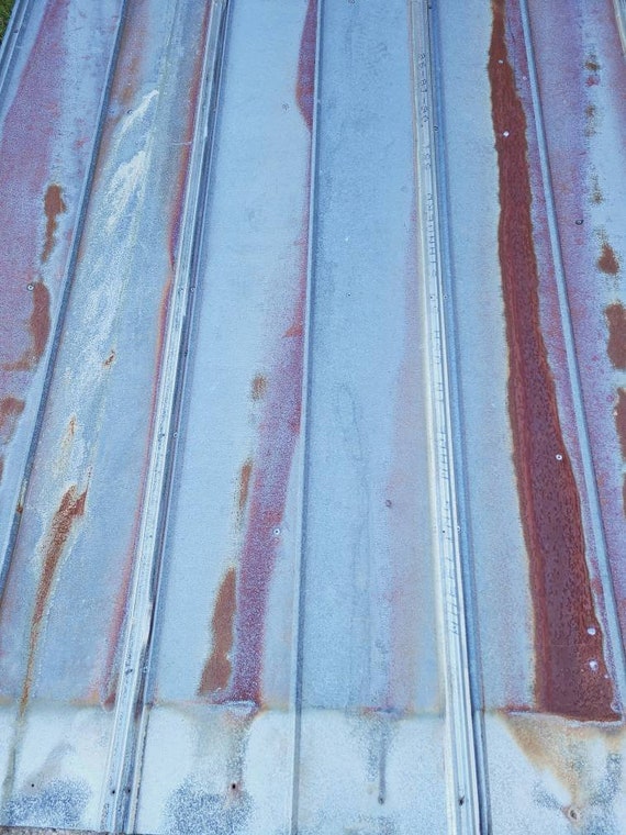 Reclaimed Silver With Rust Barn Metal Siding Paneling | Etsy