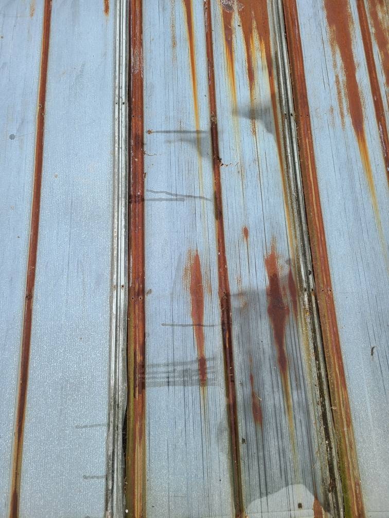 Silver with Rusty Metal Barn Tin Roofing Beautiful Reclaimed | Etsy