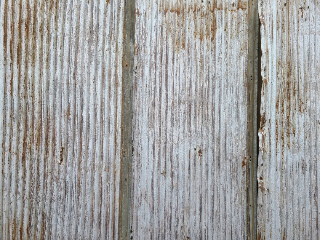 Silver With Rust Reclaimed Corrugated Metal Roofing Barn Tin Beautiful ...