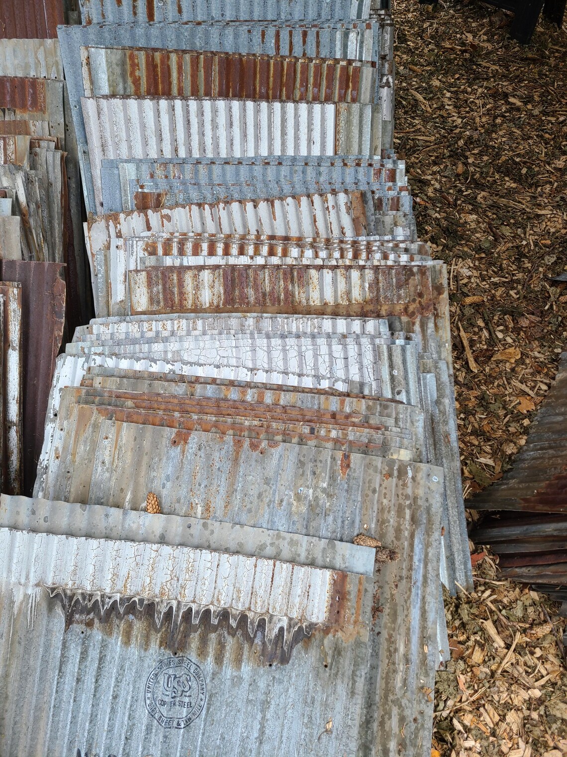 Reclaimed Metal Roofing Tin, Rustic Patina Craft Pieces - Etsy