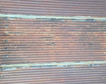 Rusty With Silver Reclaimed Corrugated Metal Roofing Barn Tin - Etsy
