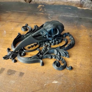 Raven Skull Furniture Applique - Etsy Canada
