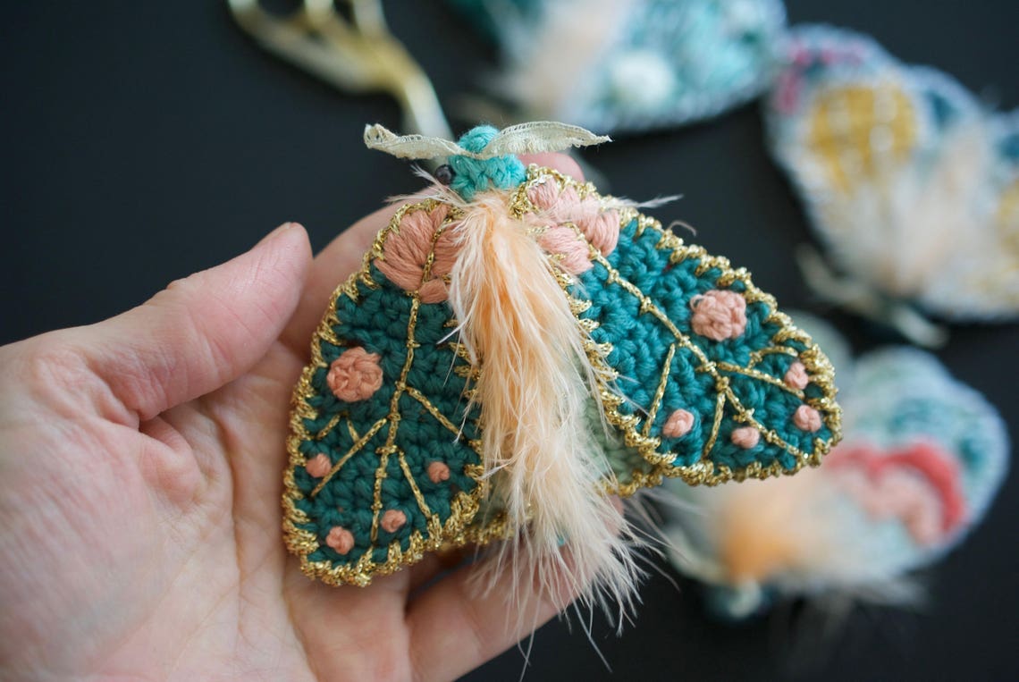 Let's Make Moths Crochet Your Own Moth... - Etsy Australia