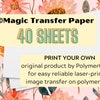 Magic Transfer Paper Original© 20 Sheets | Water Soluble Clay Transfer ...