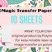 Magic Transfer Paper Original© 10 Sheets | Water Soluble Clay Transfer ...