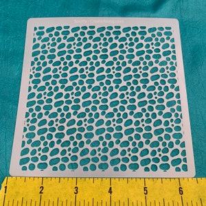 Clay Stencil Spotty Design Mylar Stencil Great for Polymer Clay Art ...