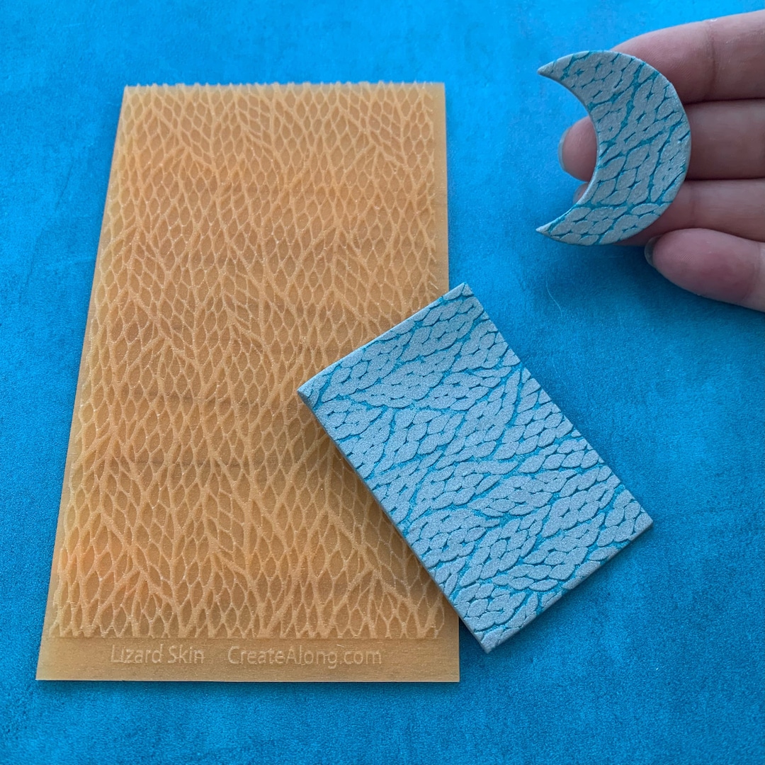 Lizard Skin Clay Texture Mat Snake Scales | Polymer Clay Texture Sheet ...