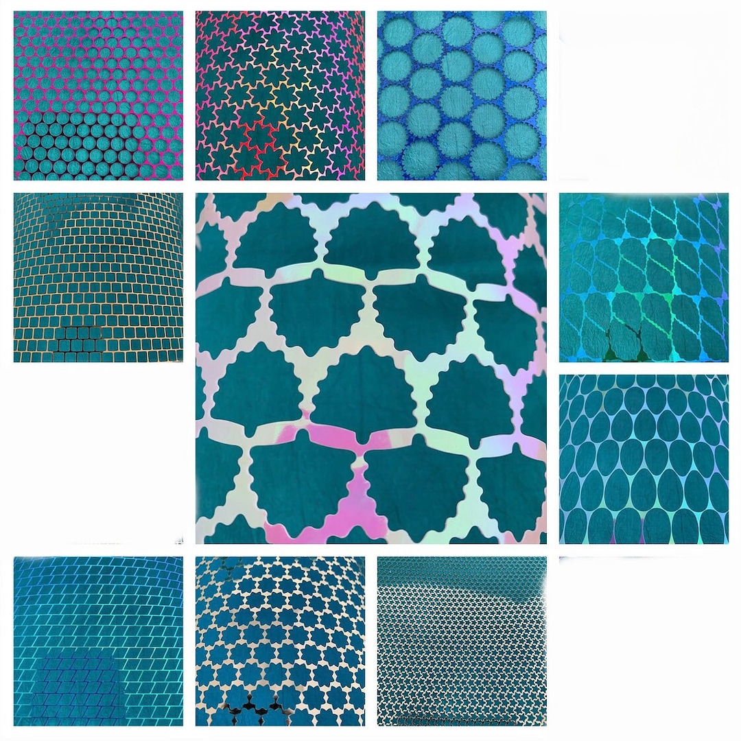 Clay Stencil Punchinella Pack Set of 11 Stencils Sequin Waste Great for ...