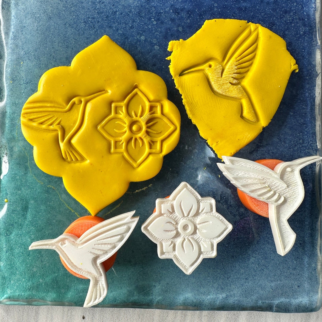 Happy Hummingbirds Texture Tips Mini Stamps for Polymer Clay ...