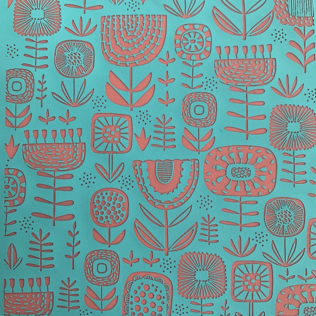 Silk Screen Scandinavian Floral Flowers Stencil for Polymer Clay - Etsy