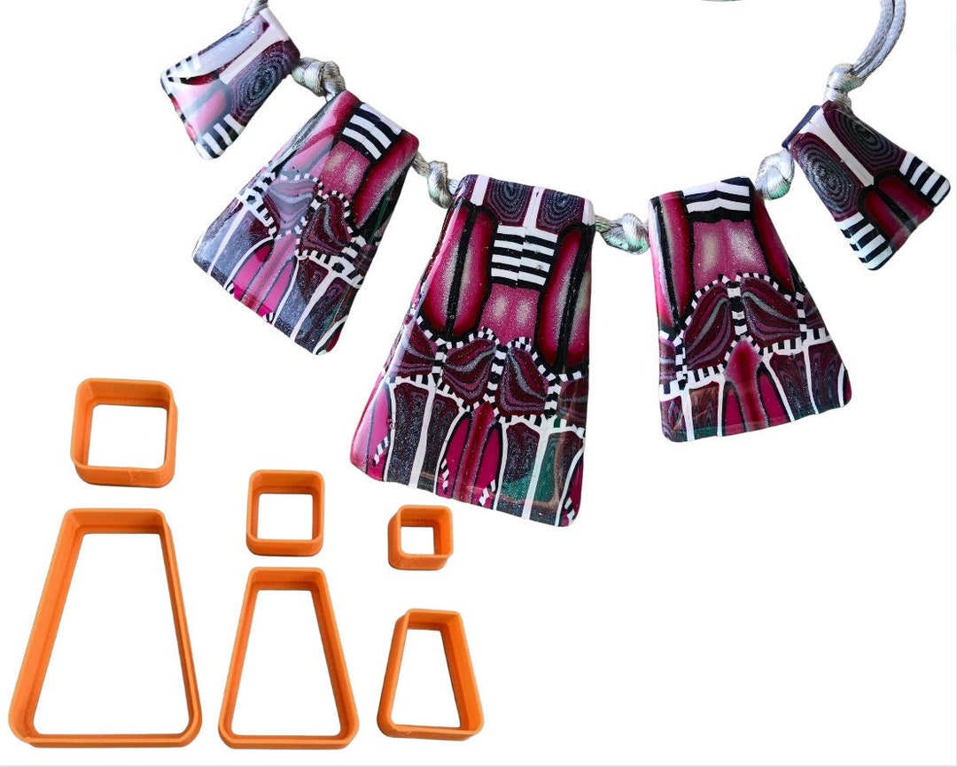 Dangles Graduated Collar Jewelry Sized Set of 6 Polymer Clay Cutters ...