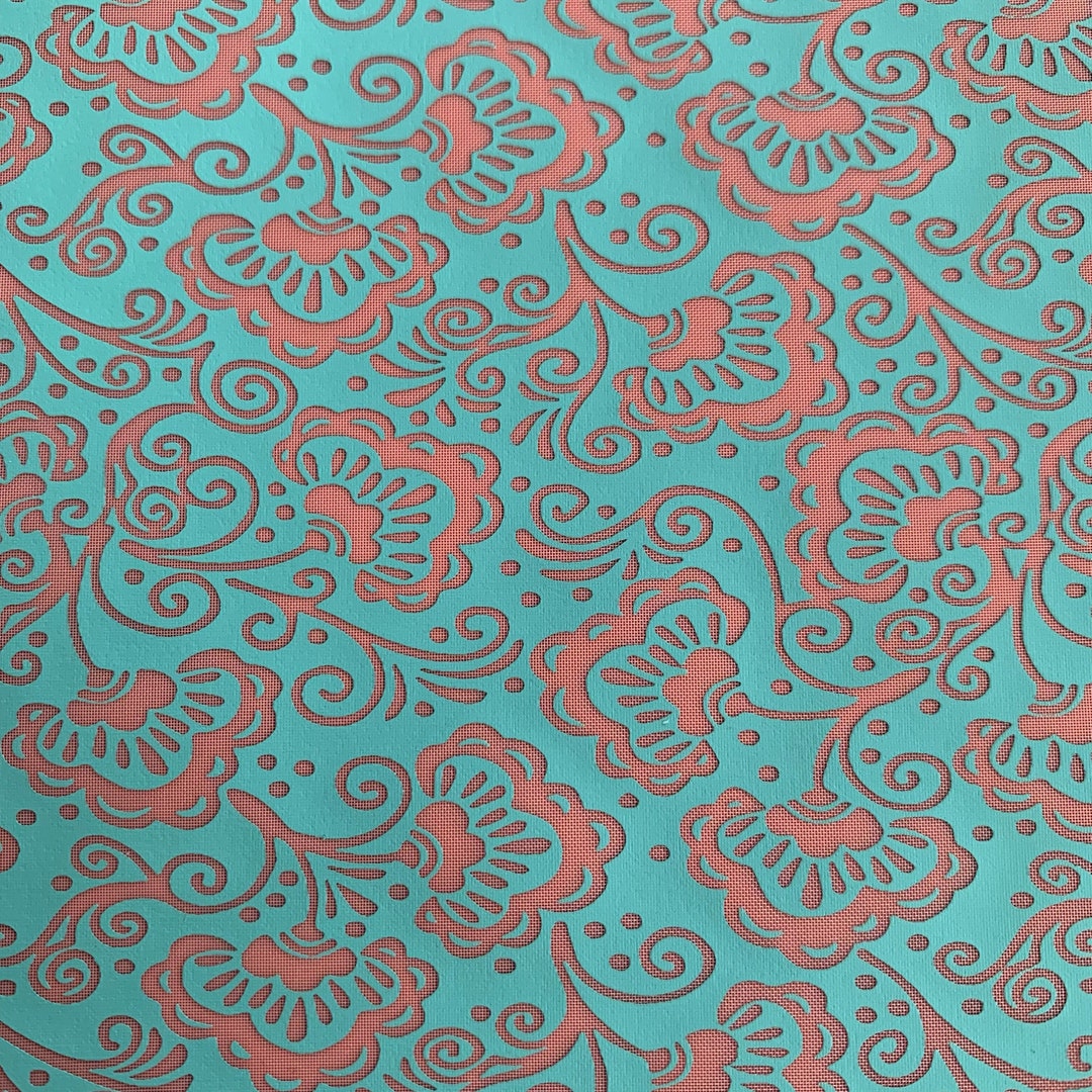 Silk Screen Swirl Vines Leaves Botanical Stencil for Polymer Clay Fairy ...