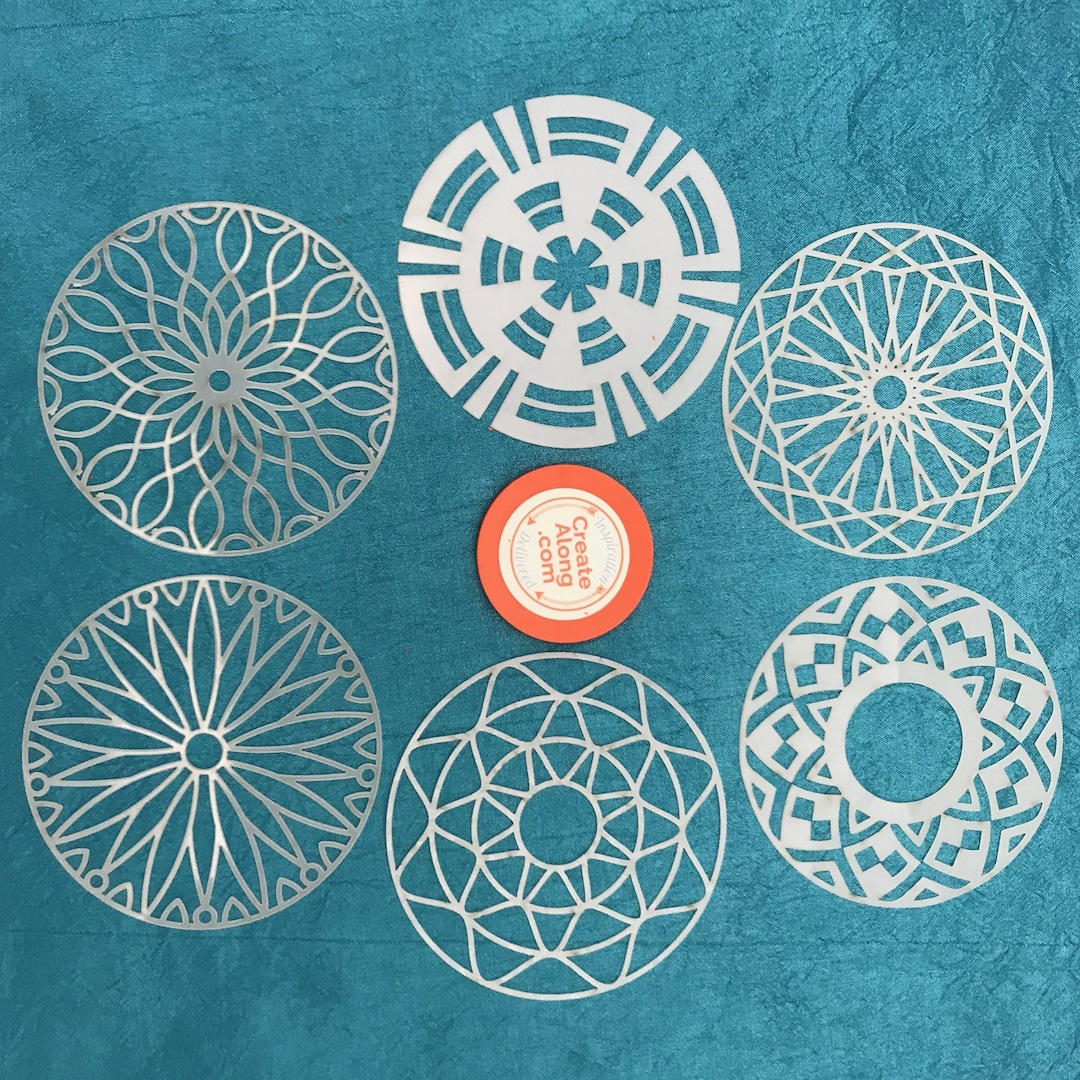 Clay Stencil Tribal Coin Stencils 6 Texture Mat Polymer Clay Pendant ...