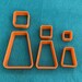 Dangles Graduated Collar Jewelry Sized Set of 6 Polymer Clay Cutters ...
