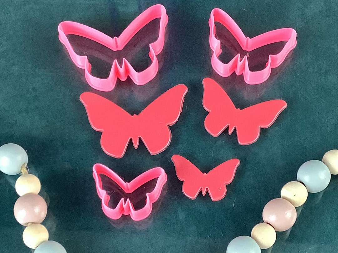 Polymer Clay Cutter Set Graduated Butterflies #1 Cutters for Mixed Media Jewelry Art and More - Etsy