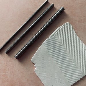 Threaded Metal Rods Polymer Clay Texture Line Making Imprint Rolling ...