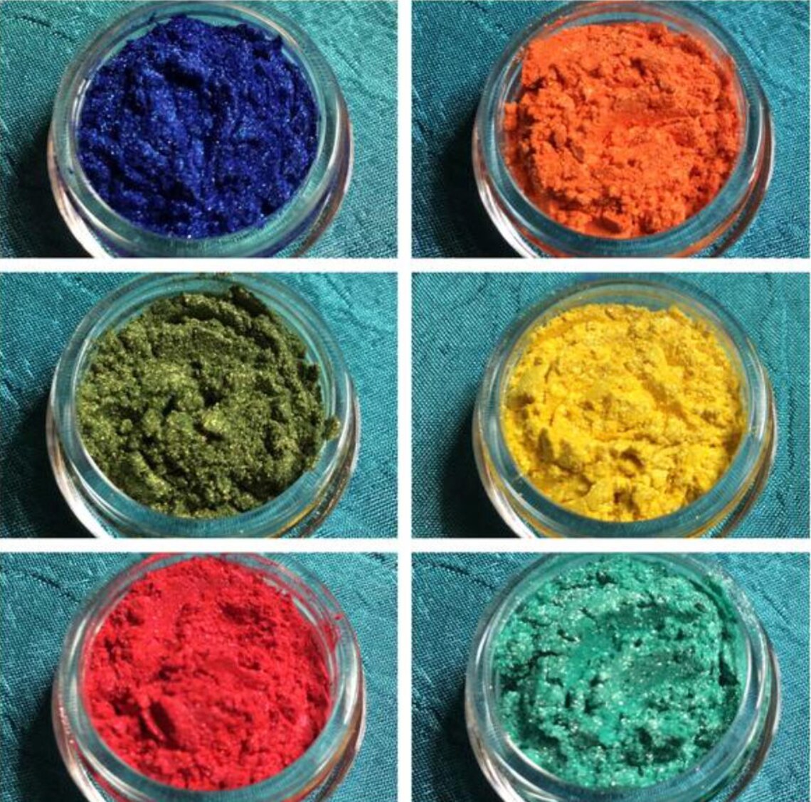 Summer Brights No Tray Pigments Mica Powders in Loose Jars for | Etsy