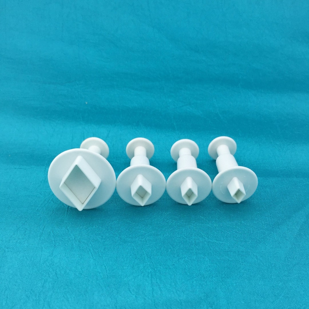 Mini Diamond Plunger Clay Cutter Set Fondant Shape Cutter Set Earring ...