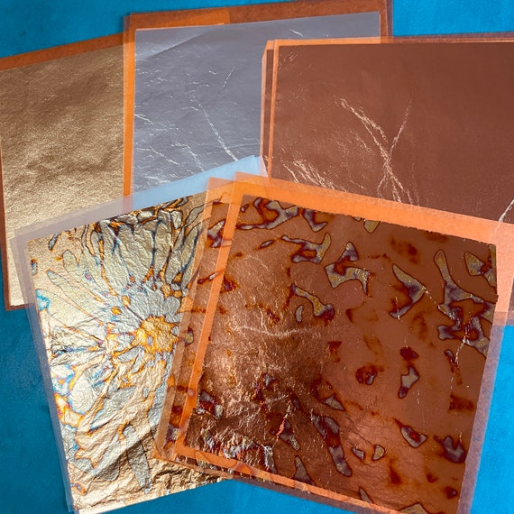 Copper Sheets Of Silver Craft 100 Sheets Gold Silver Copper Leaf Foil