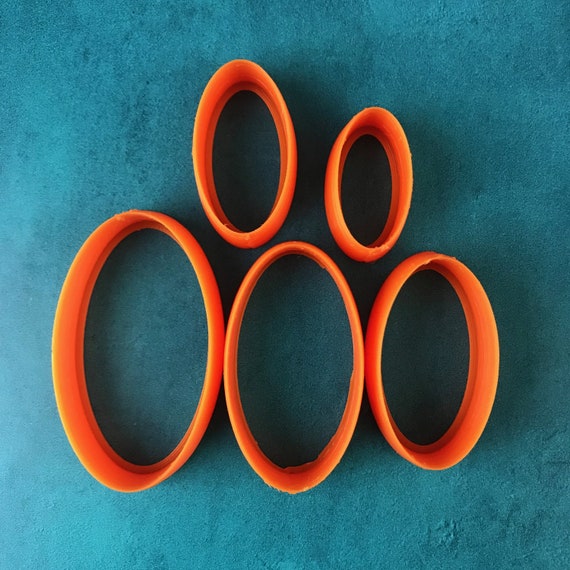 Oblong Oval Polymer Clay Cutter Set Jewelry Earrings Pendant | Etsy